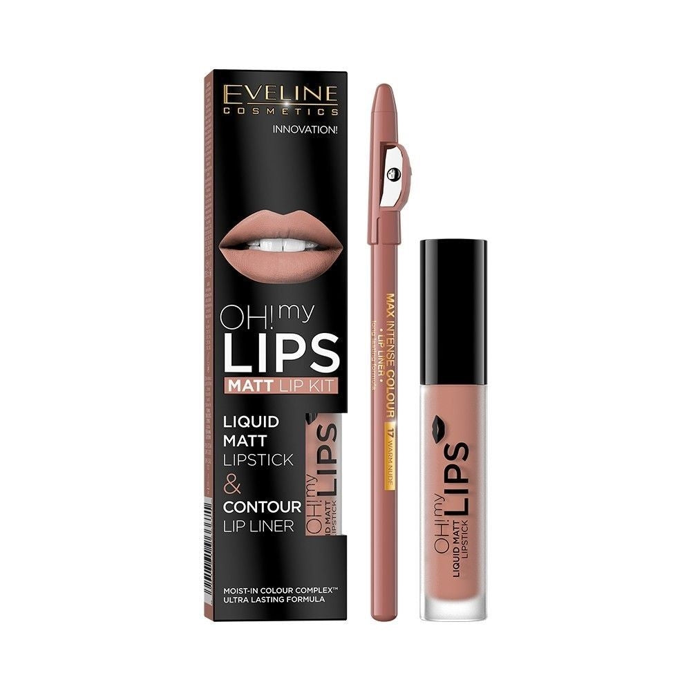 Oh! My Lips Liquid matt lipstick & lip liner set - Eveline cosmetics Official Online Store ...