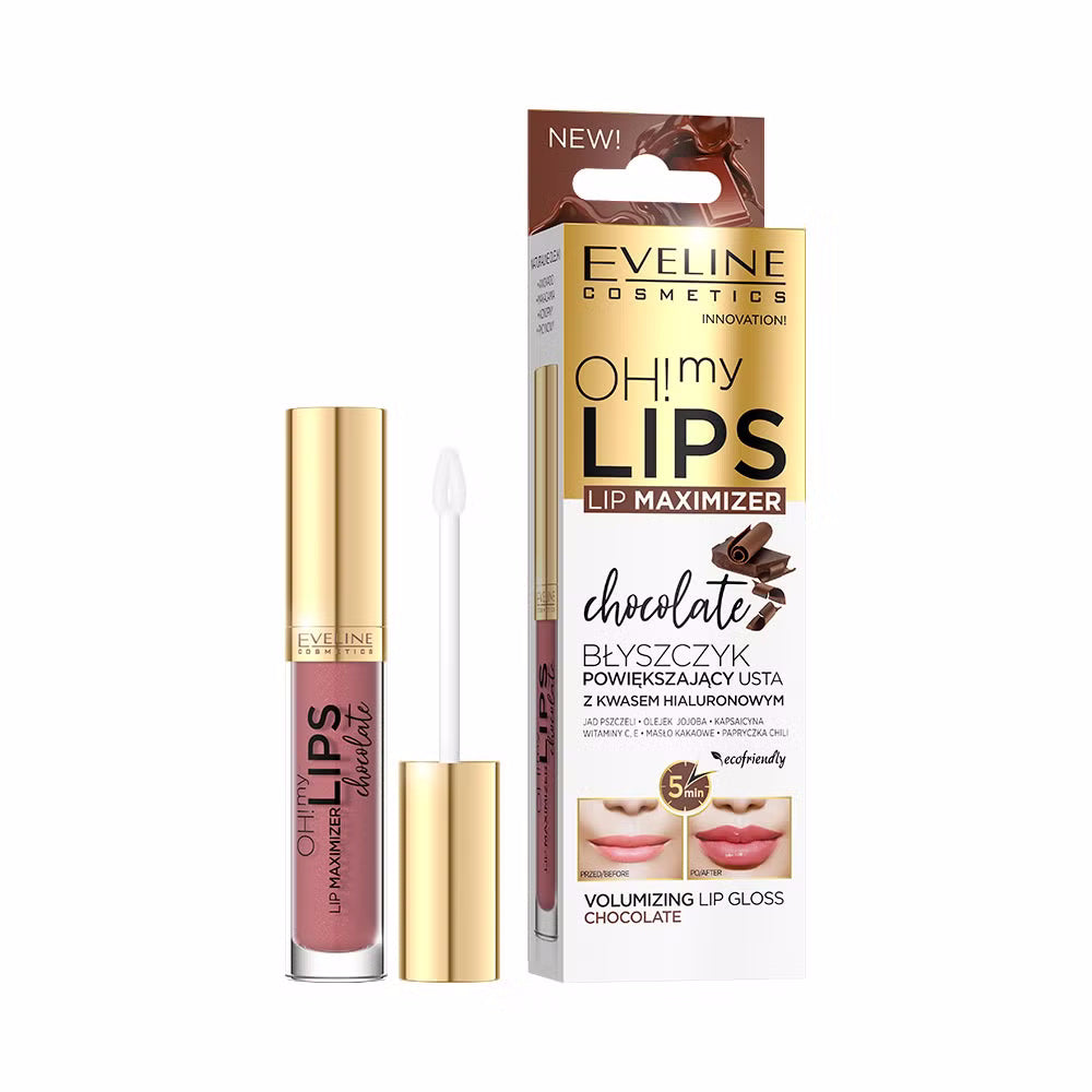 Oh! My Lips Lip Maximizer Plumping Lip Gloss, Chocolate - Eveline ...